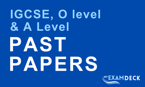 My Exam Deck - Hub for Cambridge IGCSE, O Level & A Level past papers